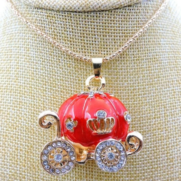 BJ | Jewelry | Newcindarellacrystal Lovely Pumpkin Carriage | Poshmark